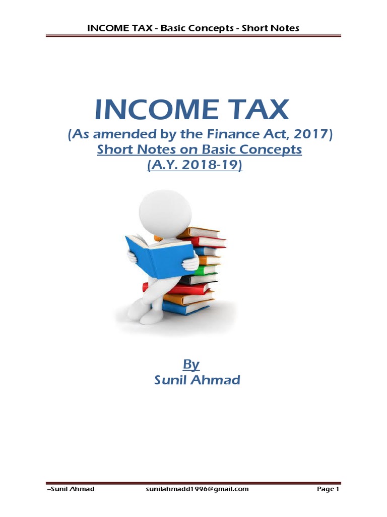 Income Tax Basics: Key Concepts Explained | PDF | Income Tax In India ...
