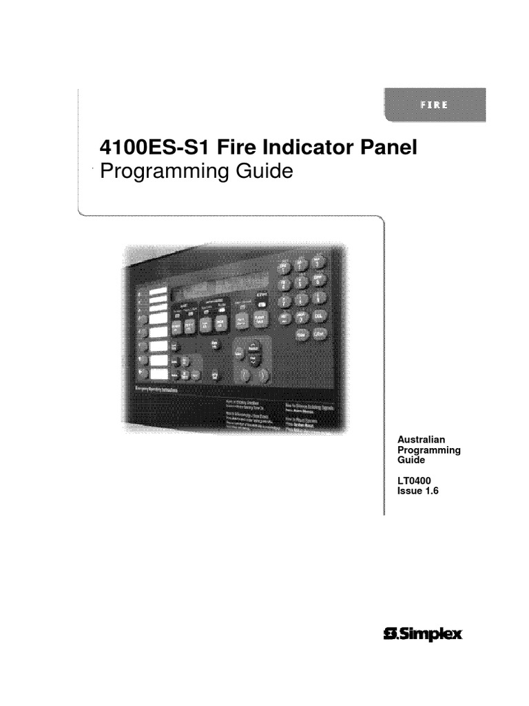 Simplex 4100ES-S1 Fire Indicator PaneL | Relay | Input/Output