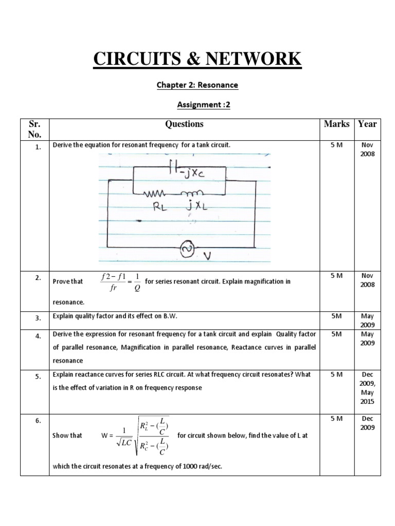 Assignment 2 | PDF | Series And Parallel Circuits | Analog Circuits