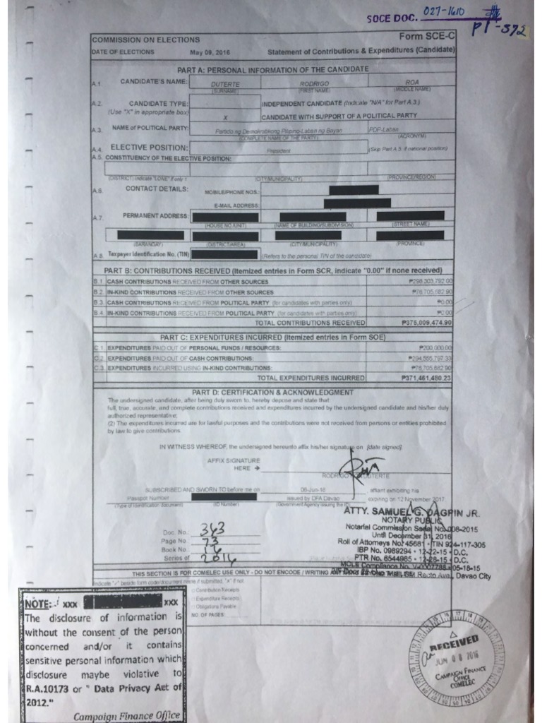 statement-of-contributions-and-expenditures-rodrigo-duterte-pdf