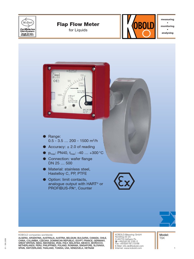 Flap Flow Meter | PDF | Flow Measurement | Nature