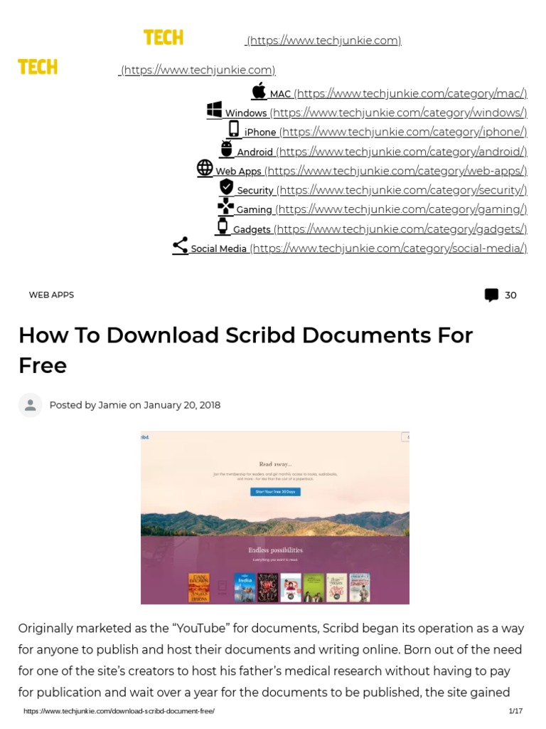How To Download Scribd Documents For Free | PDF | Scribd | Web Development
