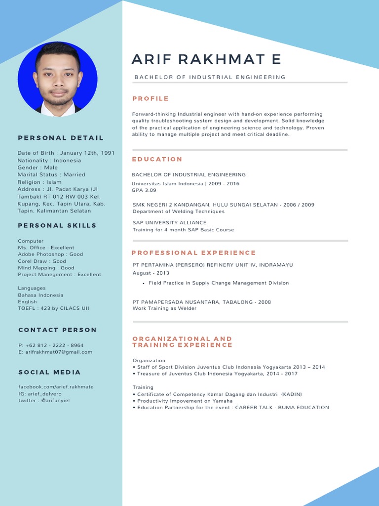 Arief Rakhmat CV Rantau PDF | PDF | Science And Technology