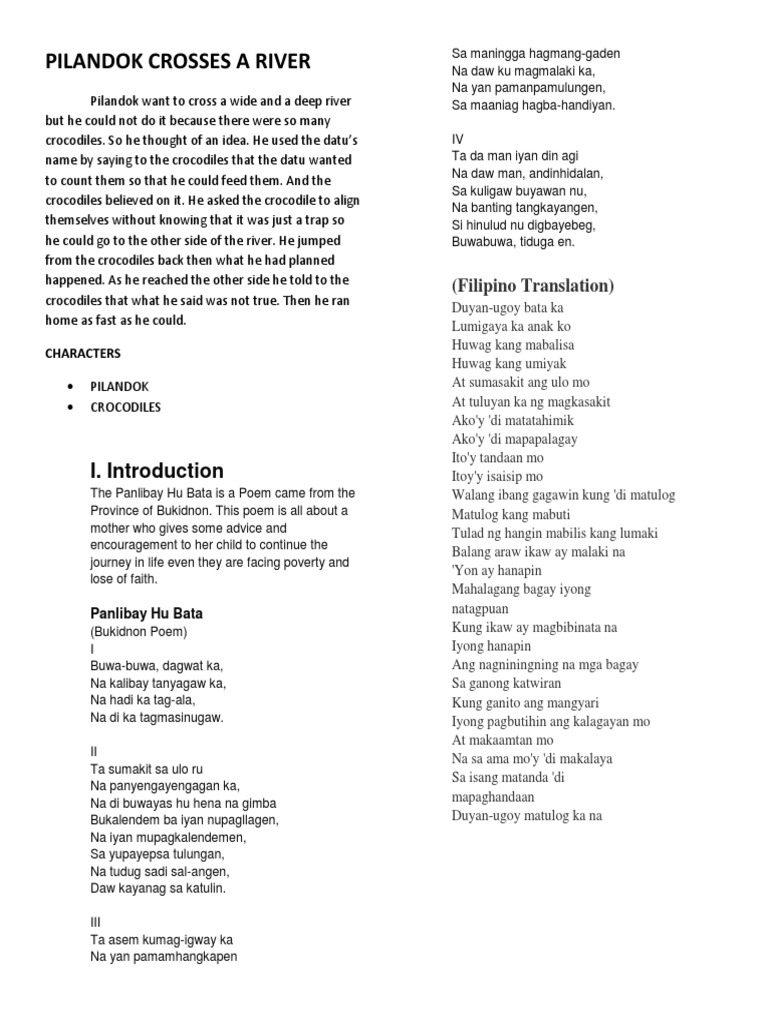 Pilandok Crosses A River | PDF