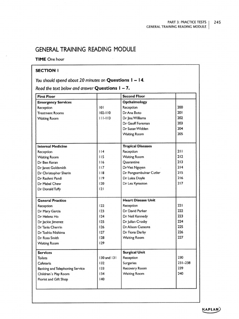 Kaplan Reading Practice 1st PDF | PDF