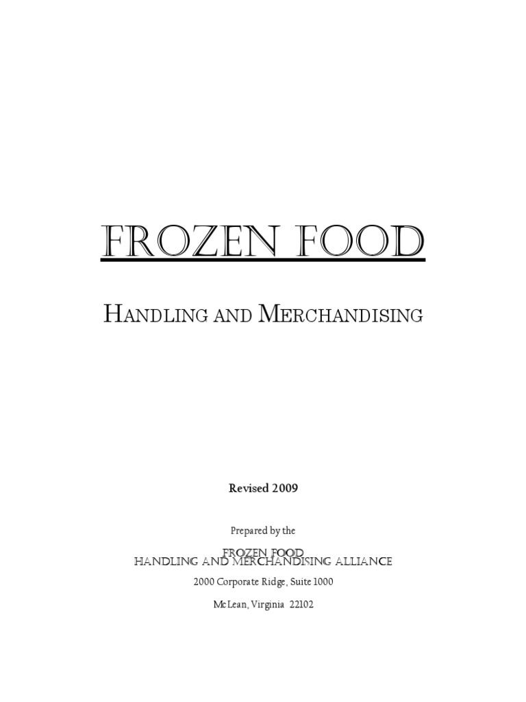 Frozen Food Handling Guidelines | PDF | Thermometer | Thermocouple