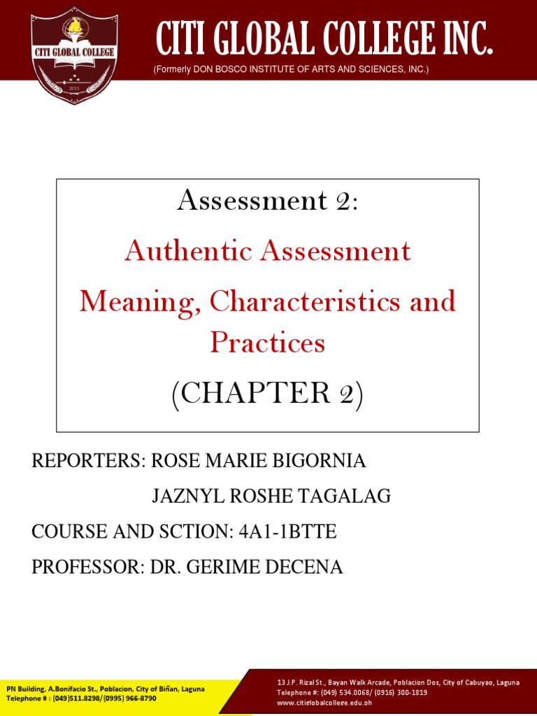Assessment Chapter 2 Hard | Download Free PDF | Educational Assessment ...