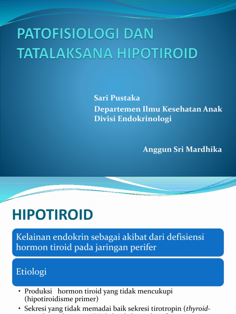 KLASIFIKASI HIPOTIROID | PDF