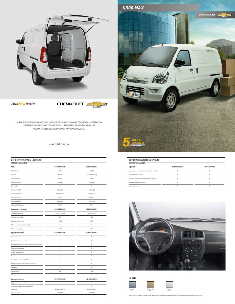 Chevrolet n300 - Max (Combi) | PDF | Tecnología de vehículos | Automóviles