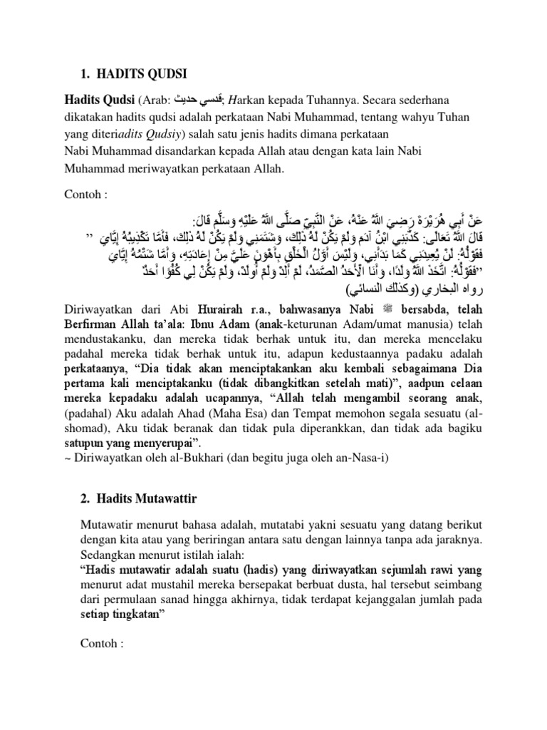 Hadits Qudsi | PDF