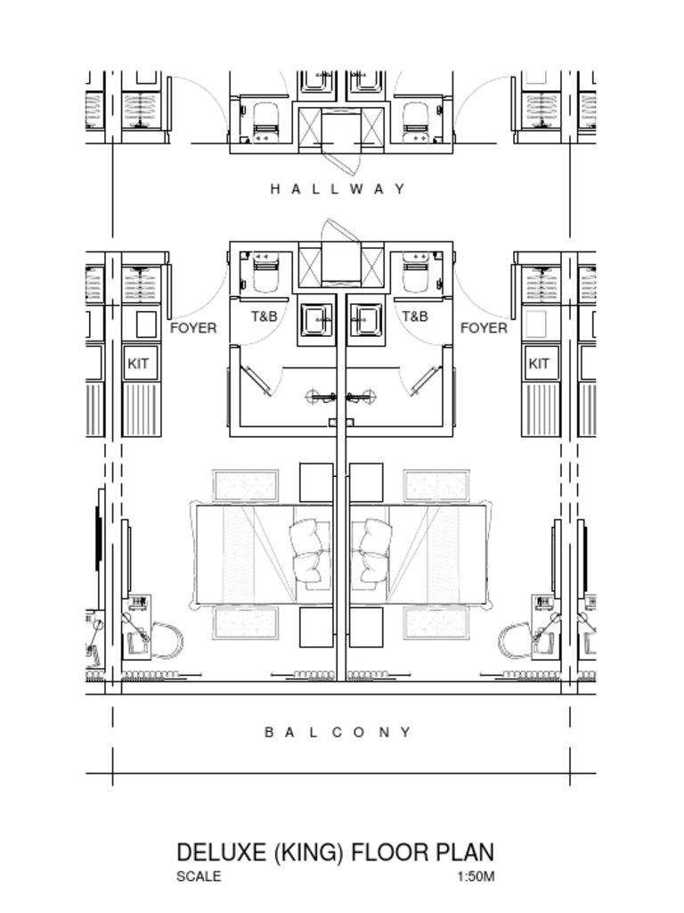 Deluxe (King) Floor Plan: H A L L W A Y | PDF