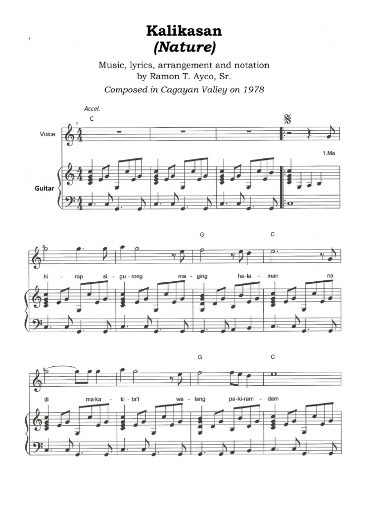 Kalikasan (Nature - With English Translation Below) | PDF