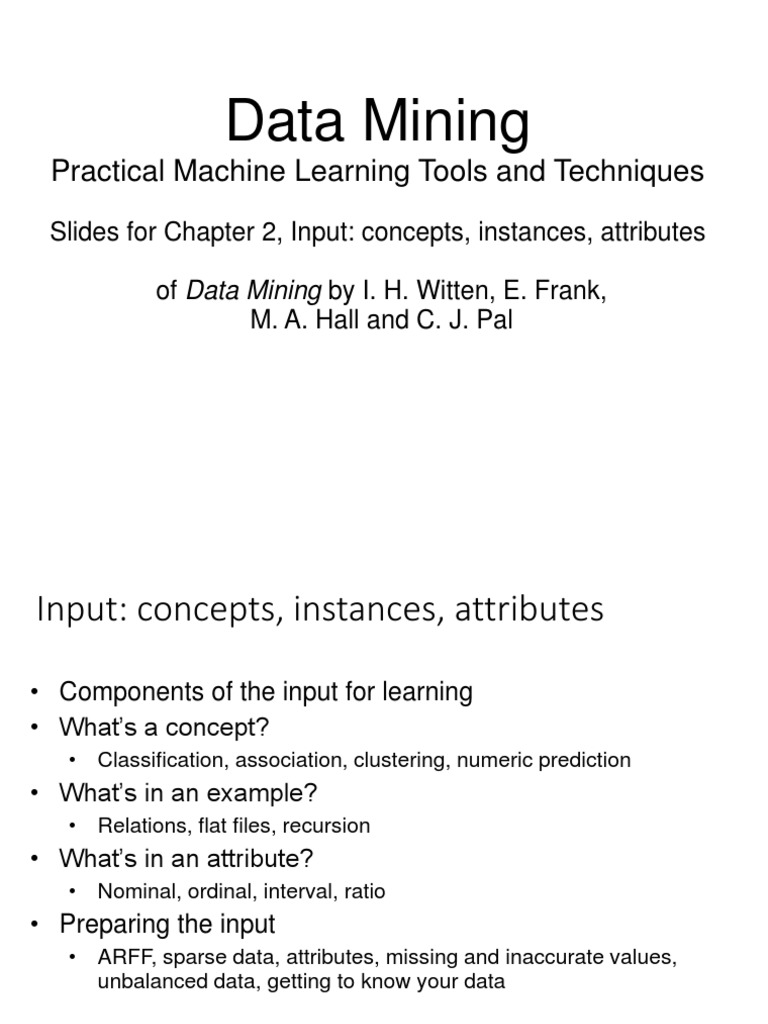 Data Mining: Practical Machine Learning Tools and Techniques | PDF ...