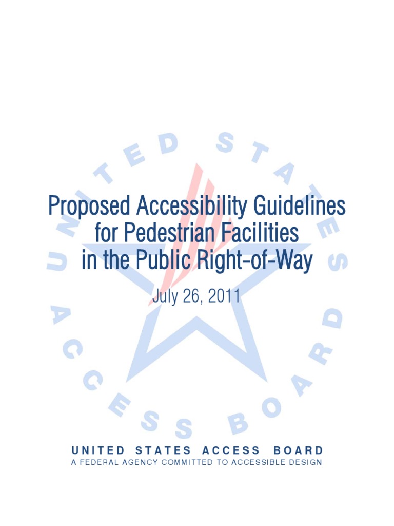 PROWAG - Accessibility Guidelines | PDF | Accessibility | Americans ...