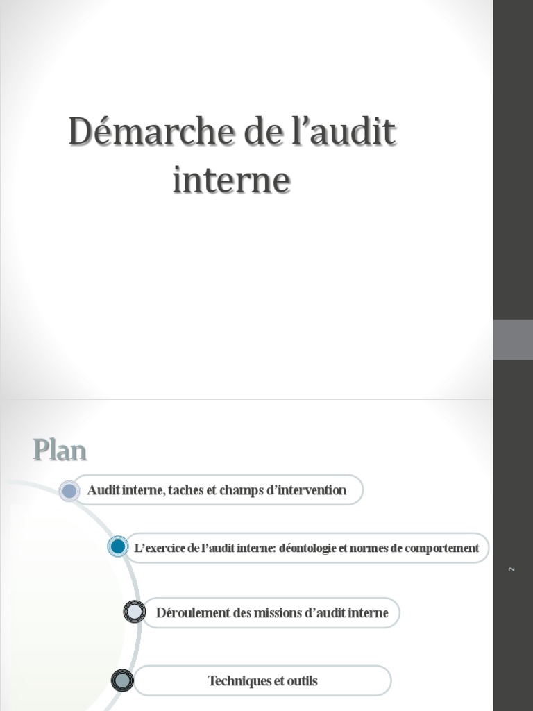 Démarche de L'audit Interne | PDF | Audit interne | Audit