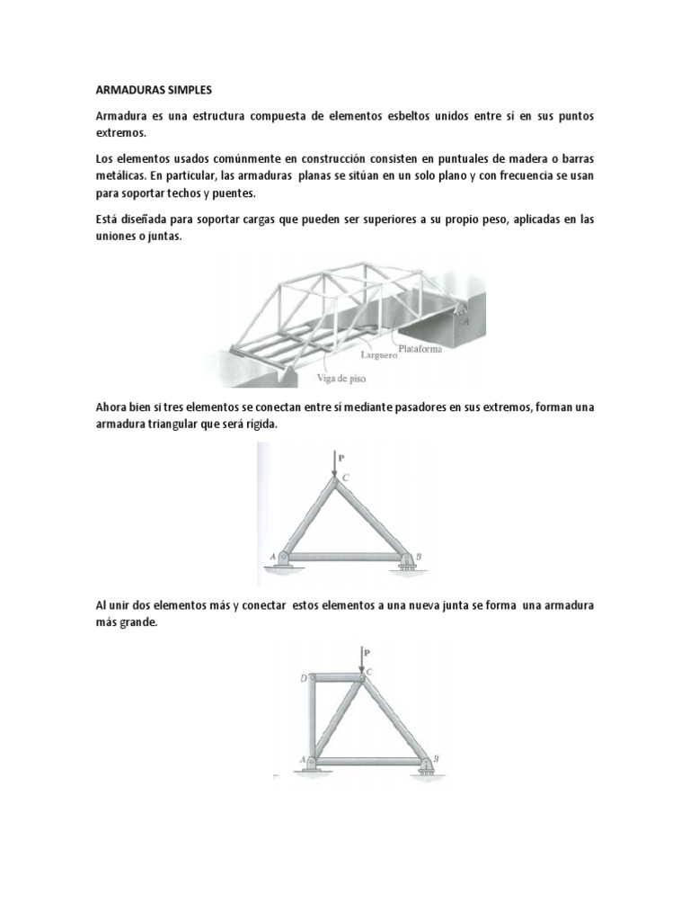 Armaduras Simples | PDF