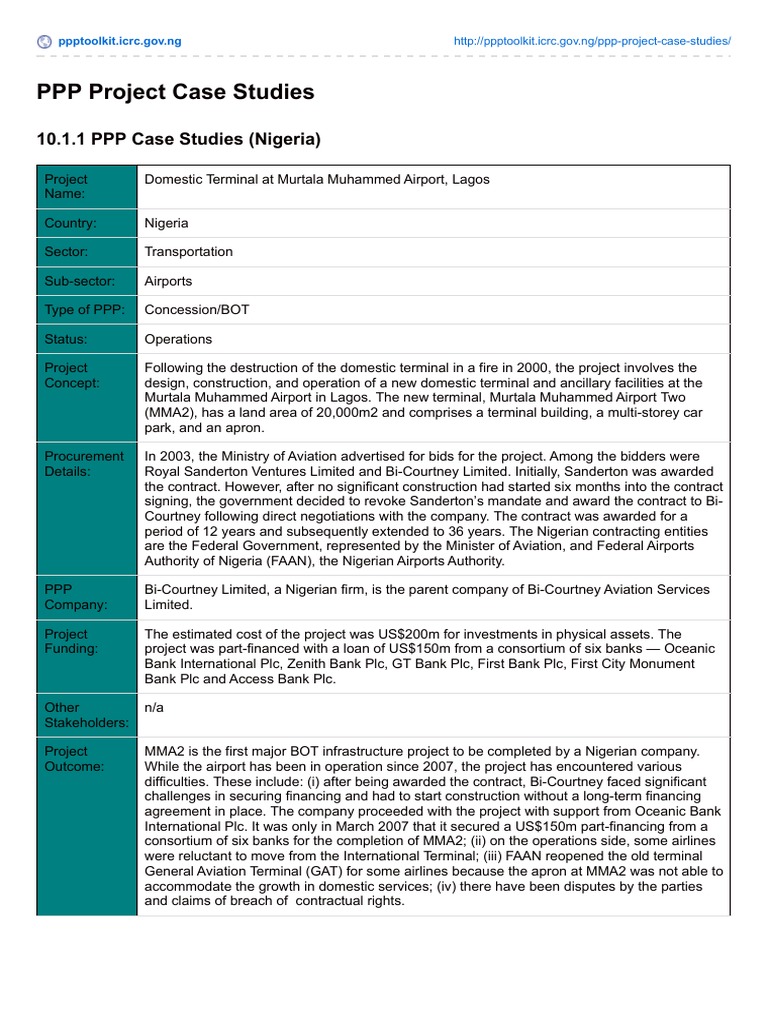 Ppptoolkit - Icrc.gov - NG-PPP Project Case Studies | PDF | Public ...