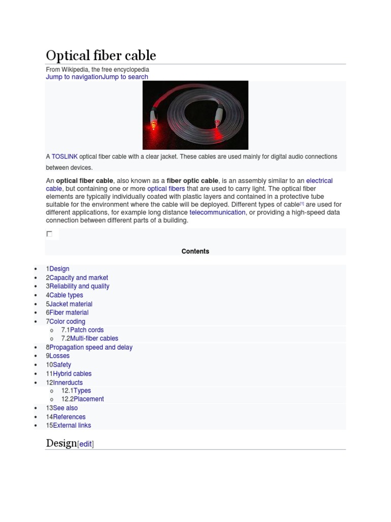 An In-Depth Look at Optical Fiber Cable Design, Components ...
