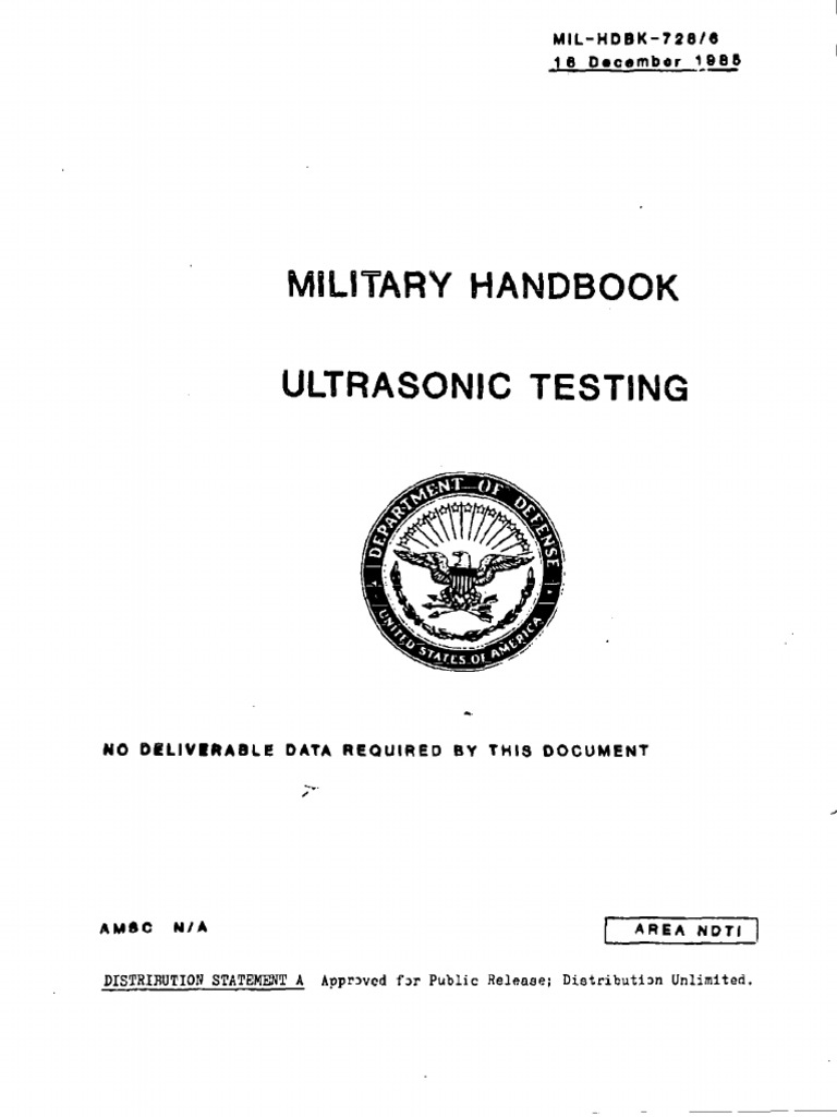Ultrasonic Testing Handbook | PDF | Wavelength | Waves