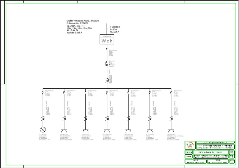 Plano 10 Esquema Unifilar CGMP de Viviendas G.e.básico PDF | PDF