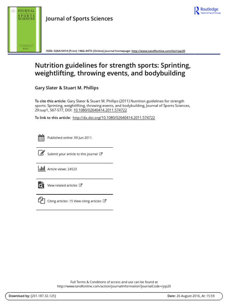 Nutrition Guidelines For Strength Sports Sprinting Weightlifting ...
