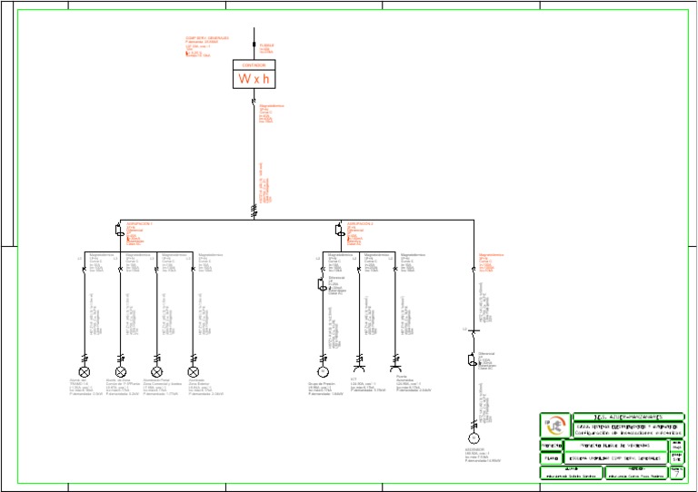 Plano 7 Esquema Unifilar CGMP Servicios Generales PDF | PDF