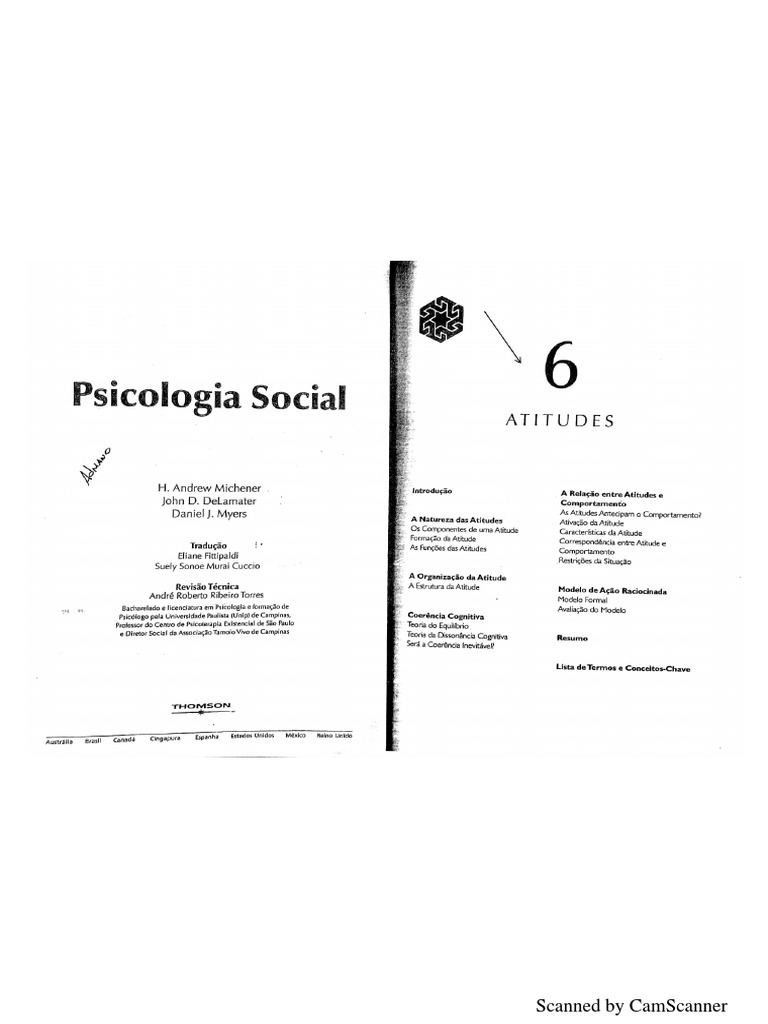 Michener, H. A., DeLamater, J. D., Myers, D. J. (2005) - Atitudes PDF | PDF