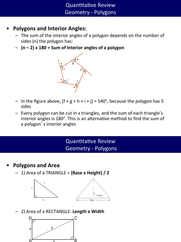 GMAT Quantitative Flashcard | PDF | Area | Rectangle