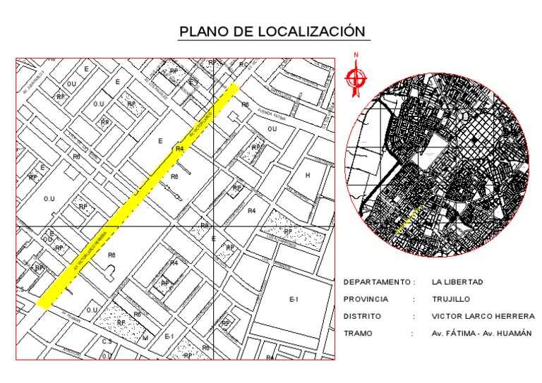 Plano de Trujillo Lotizado Ubicación PDF | PDF