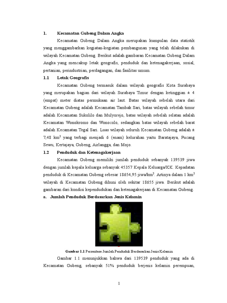 Gubeng Dalam Angka | PDF