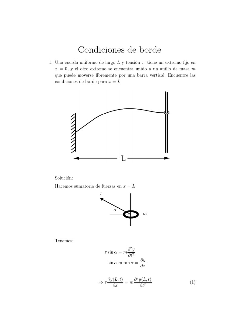 Condiciones_de_Borde.pdf | Ecuaciones | Física Aplicada e ...