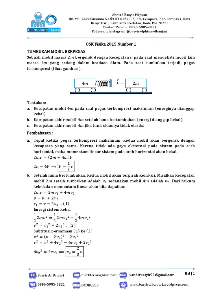 Olimpiade OSK Fisika 2015 | PDF