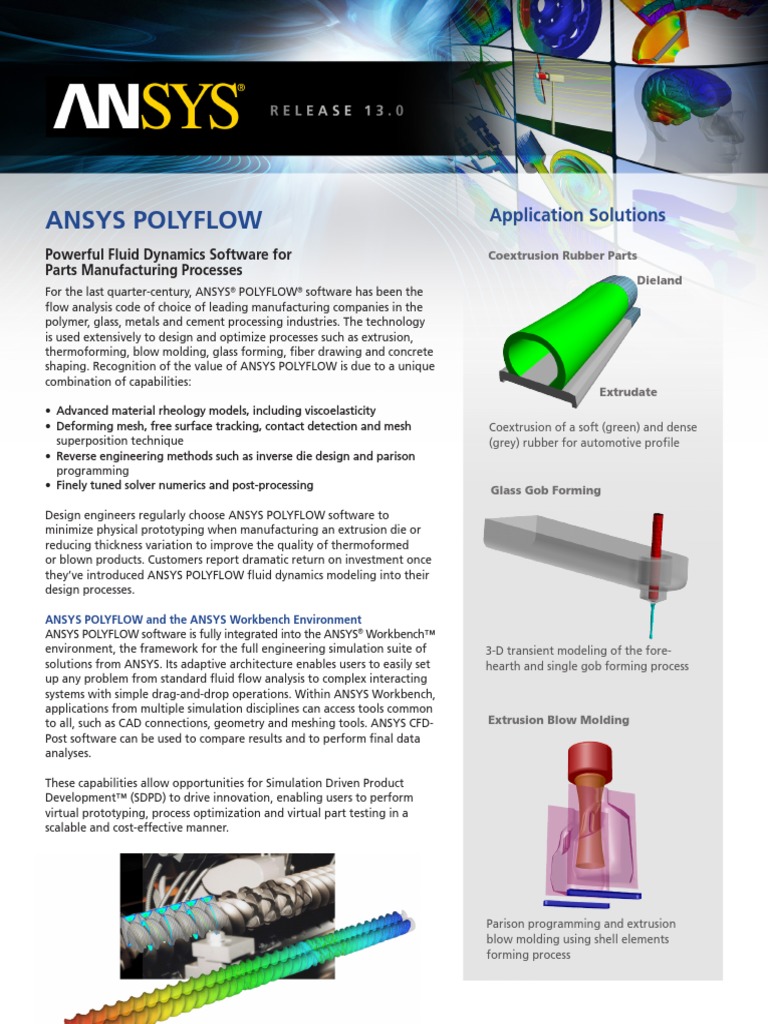 Ansys Polyflow Brochure | PDF | Rheology | Extrusion