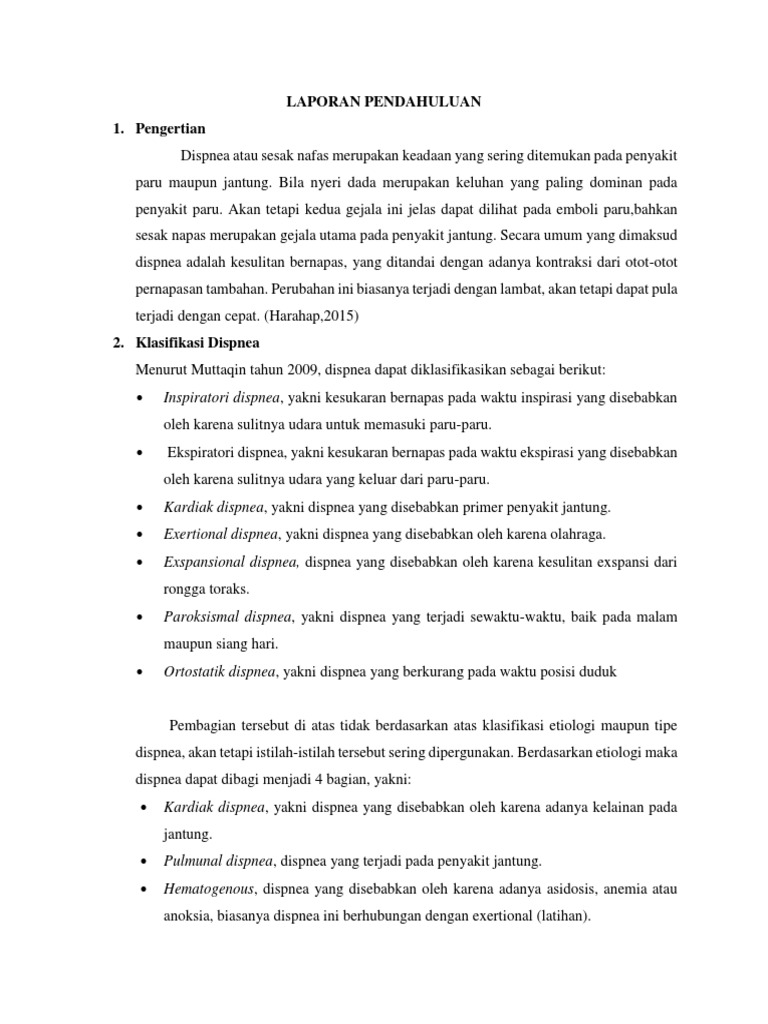 LP BSN (Dispnea) | PDF