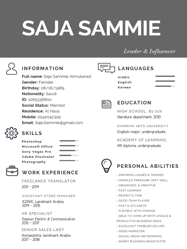 Saja Sammie 2018 CV PDF | PDF
