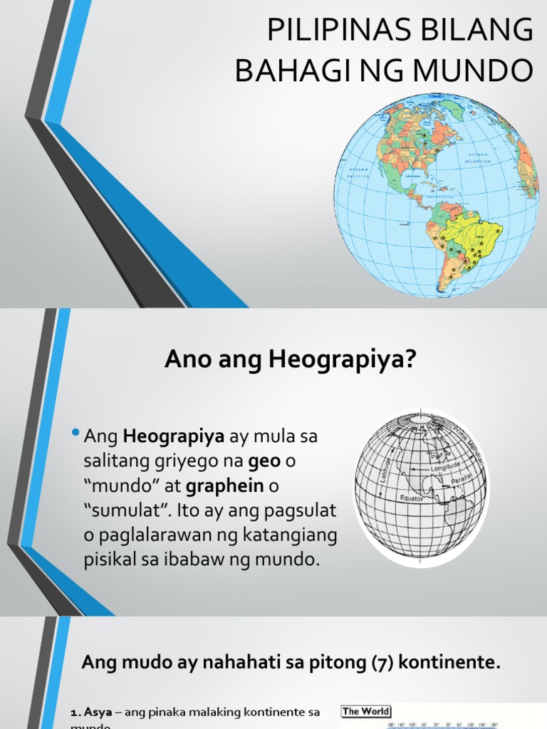 Pilipinas Bilang Bahagi NG Mundo | PDF