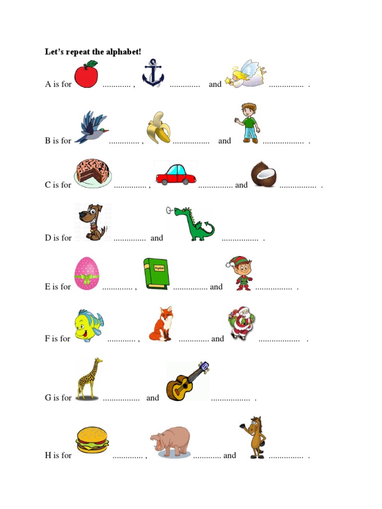 Let's Repeat The Alphabet! | PDF