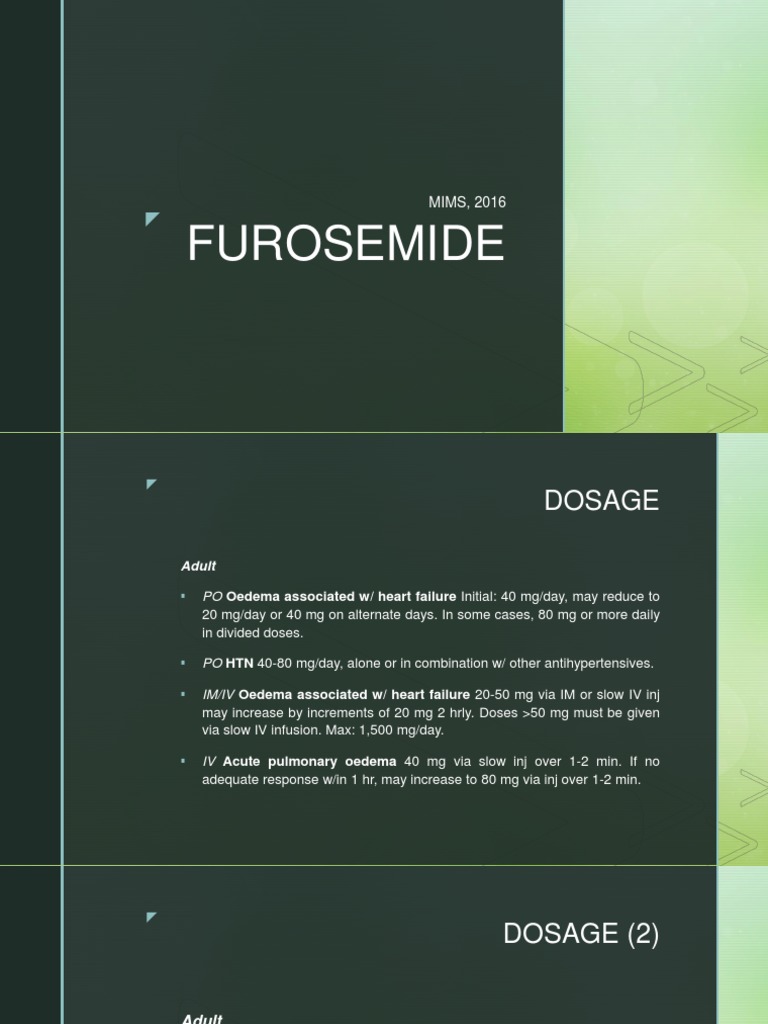 Furosemide Mims Eng | Download Free PDF | Medical Treatments | Medical ...