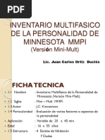 Cuestionario de Personalidad MiniMult | PDF