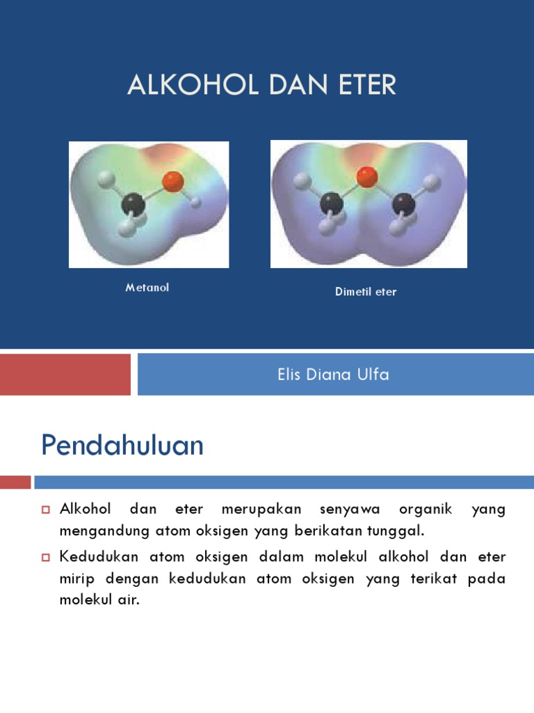Alkohol Dan Eter | PDF