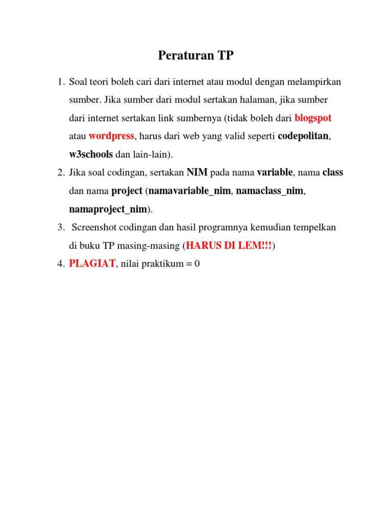 (Tugas Pendahuluan Modul 3) Pemprograman Berorientasi Objek | PDF