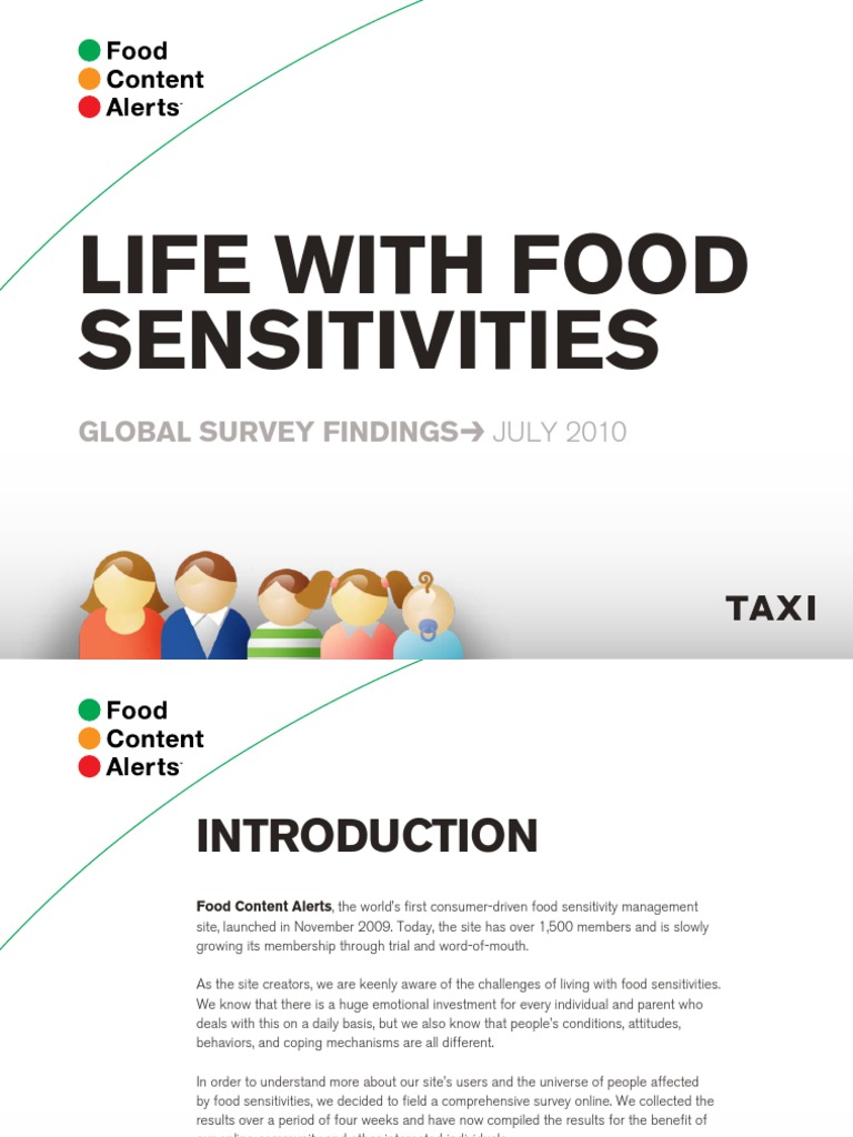 Life With Food Sensitivities: Global Survey Findings July 2010 | PDF ...