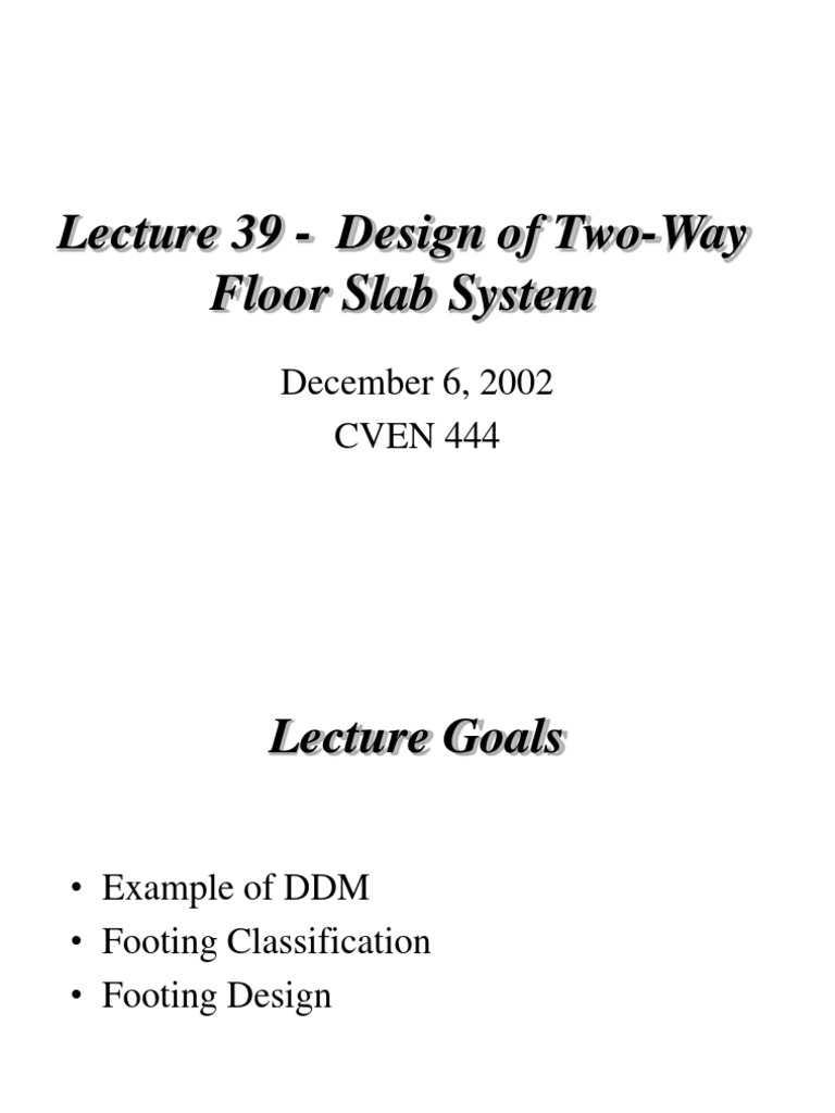 Design of a Two-Way Flat Slab System with Drop Panels Using the Direct ...