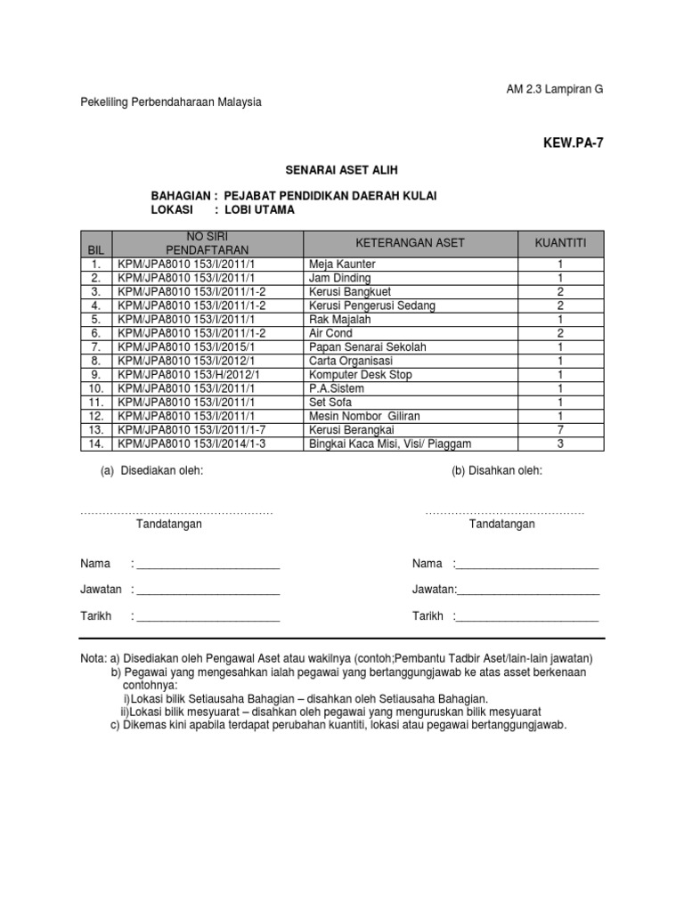 Kew - Pa-7 - (Baharu 2017) | PDF