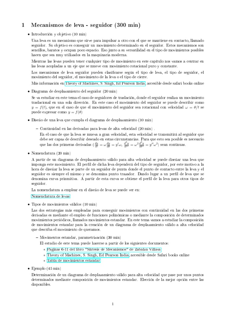 Levas Pdf Velocidad Mecánica