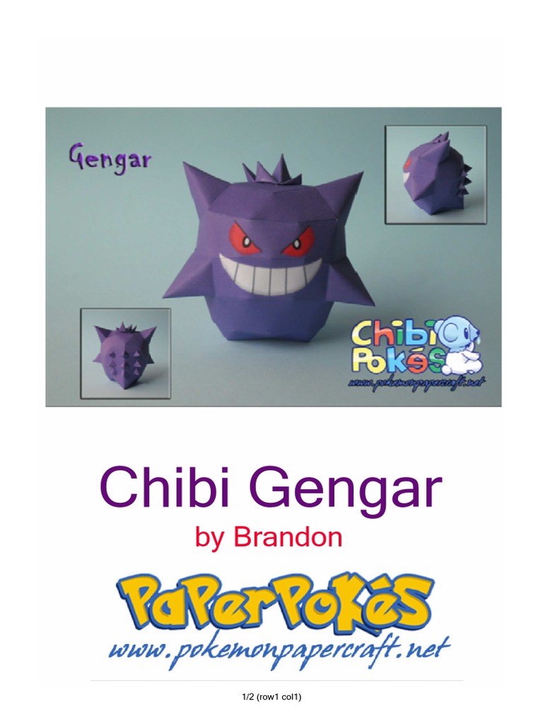 Chibi Gengar Art by Brandon | PDF