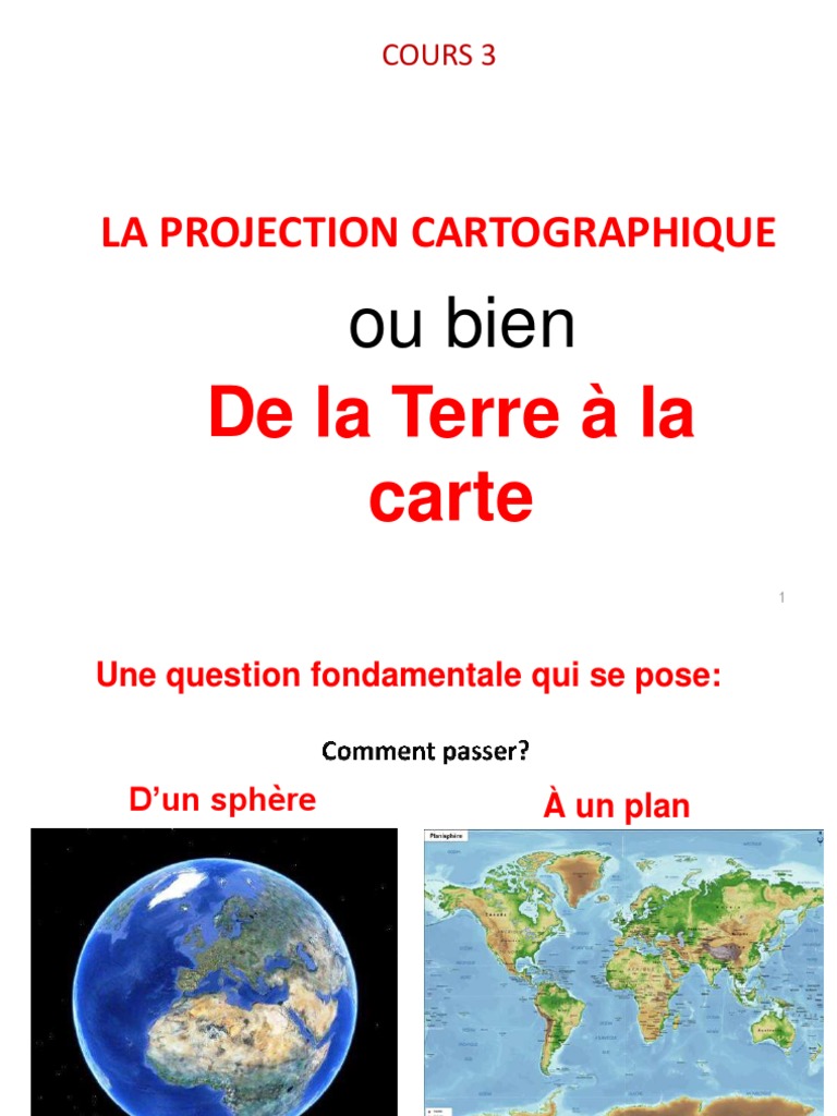Types de projections cartographiques | PDF | Géodésie | Géographie