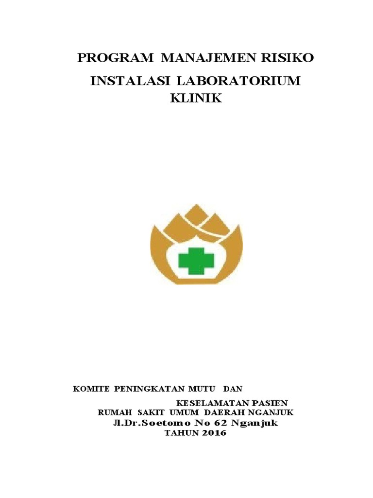 Program Manajemen Risiko Laboratorium | PDF