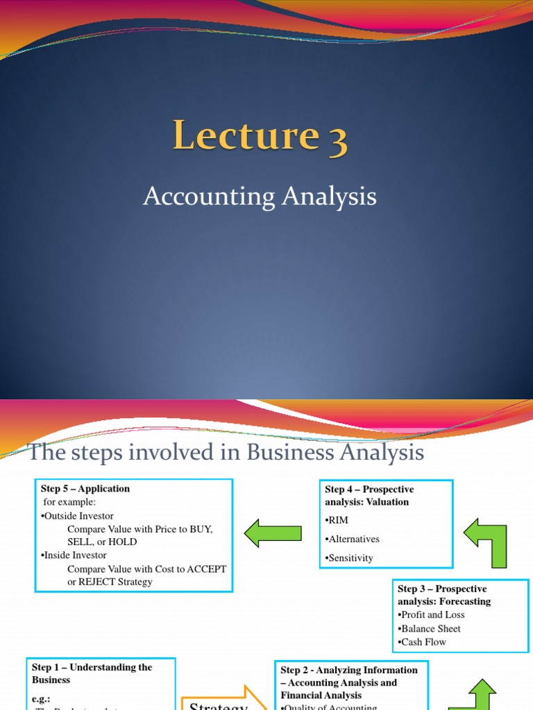 Lecture 3 - Accounting Analysis | PDF | Financial Statement ...