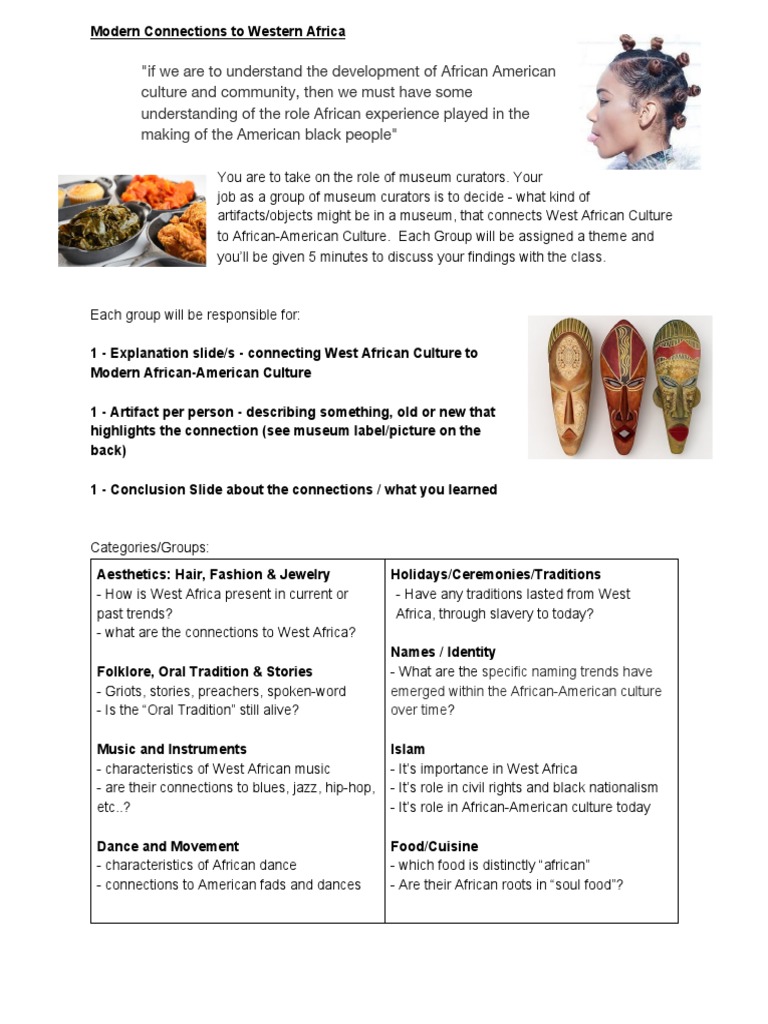 African Society and African-American Culture | PDF